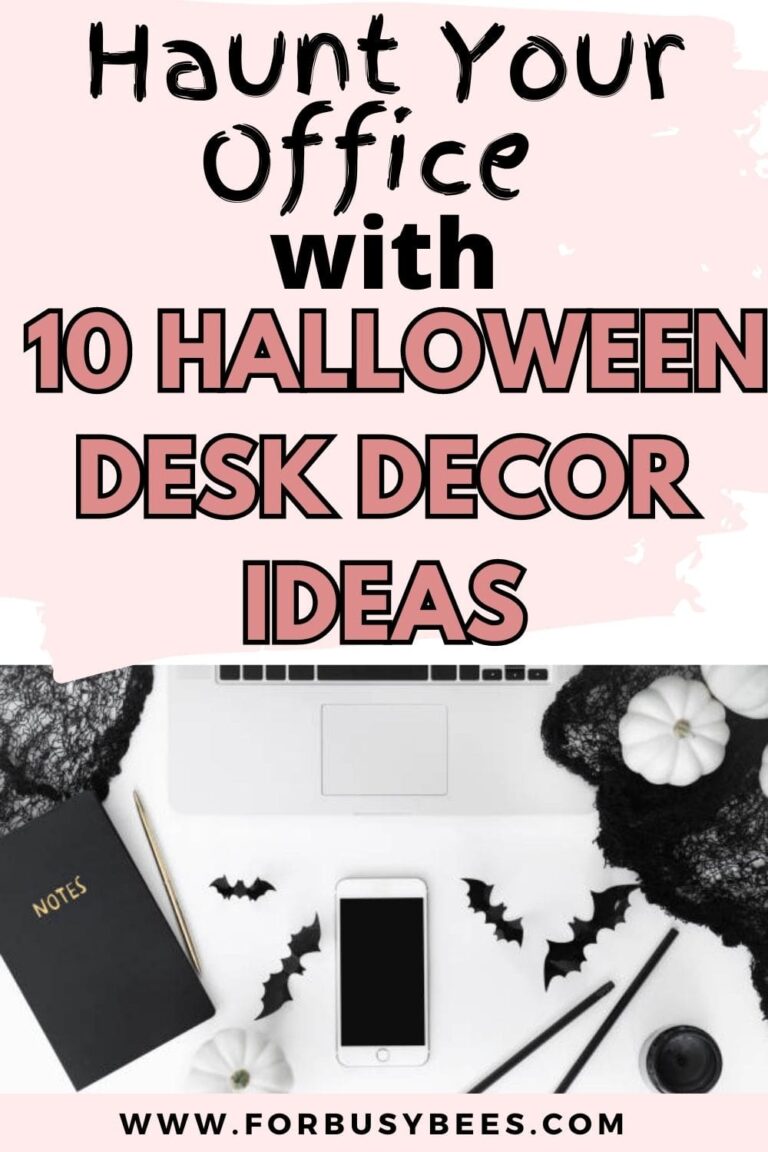 10 Halloween desk decor ideas that are Simple and Spooky - For Busy Bee's